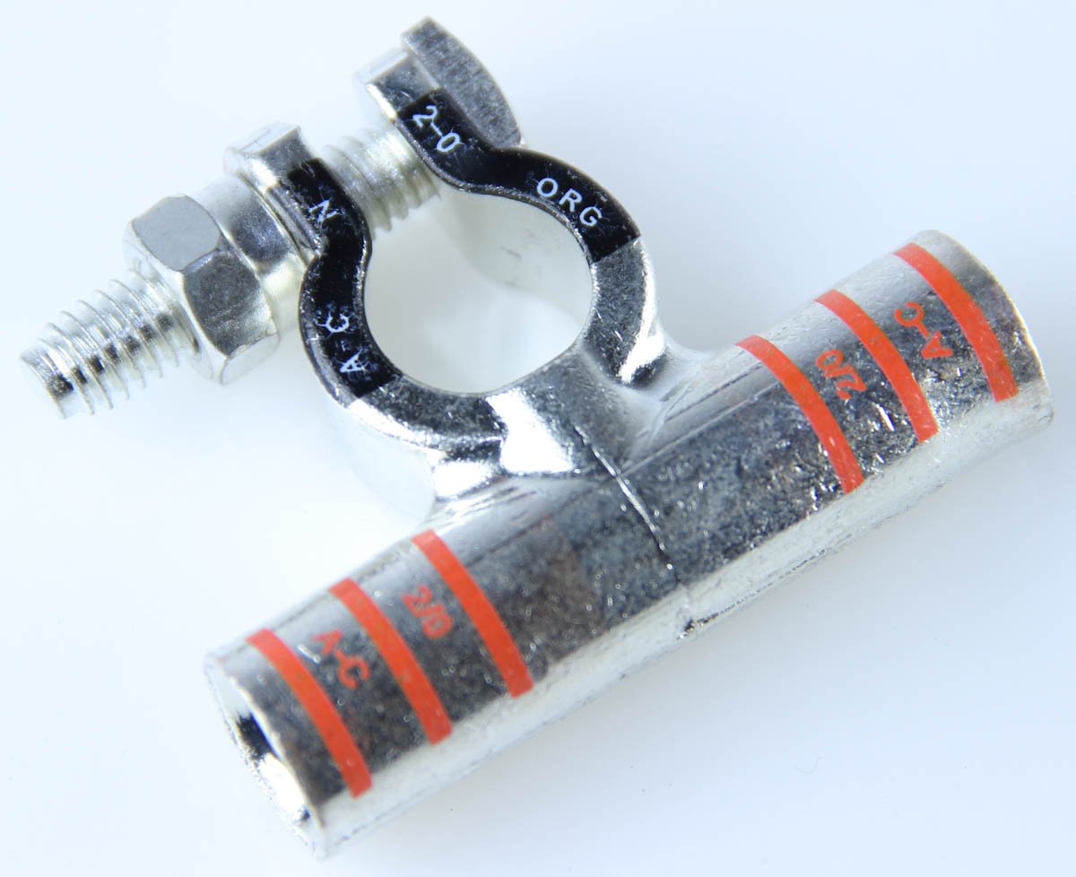 Amazon.com: 2/0 Ga. Negative Flag Battery Terminals (1 per pack ...