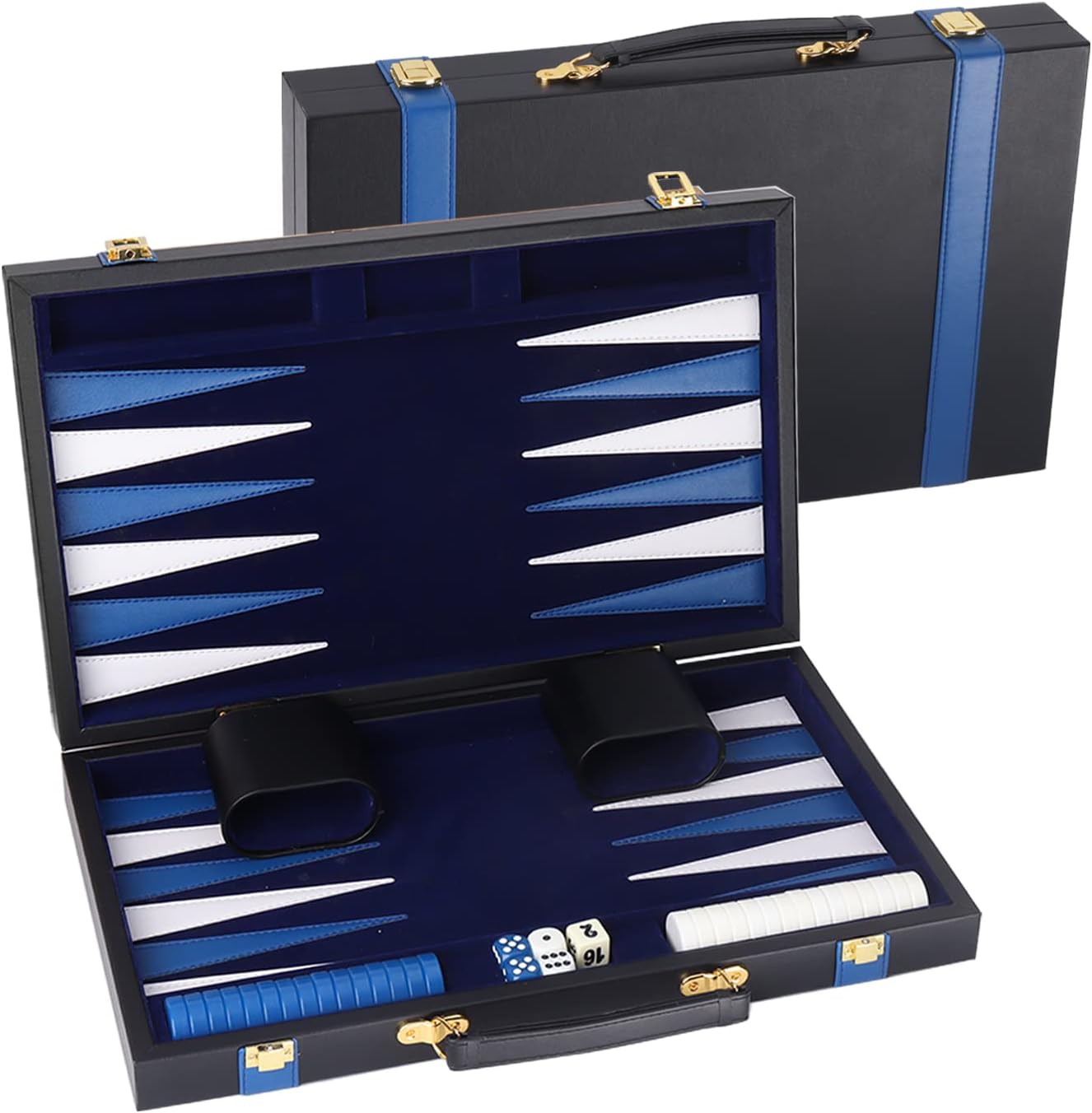 Amazon.com: GSE Premium Leather Backgammon Board Game Set, Classic ...