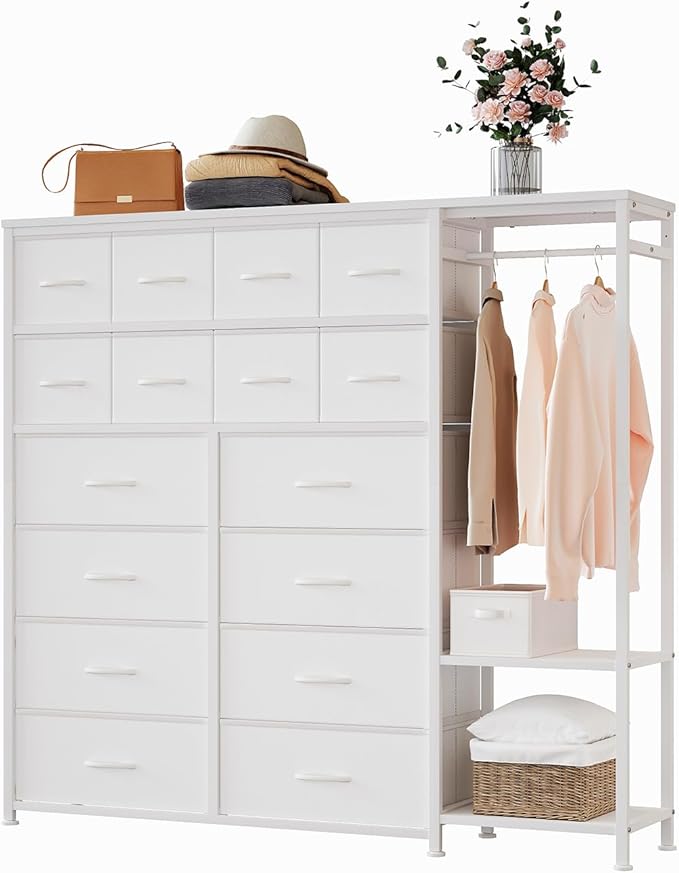 Amazon.com: GarveeHome Tall Dresser for Bedroom with 16 Drawers ...