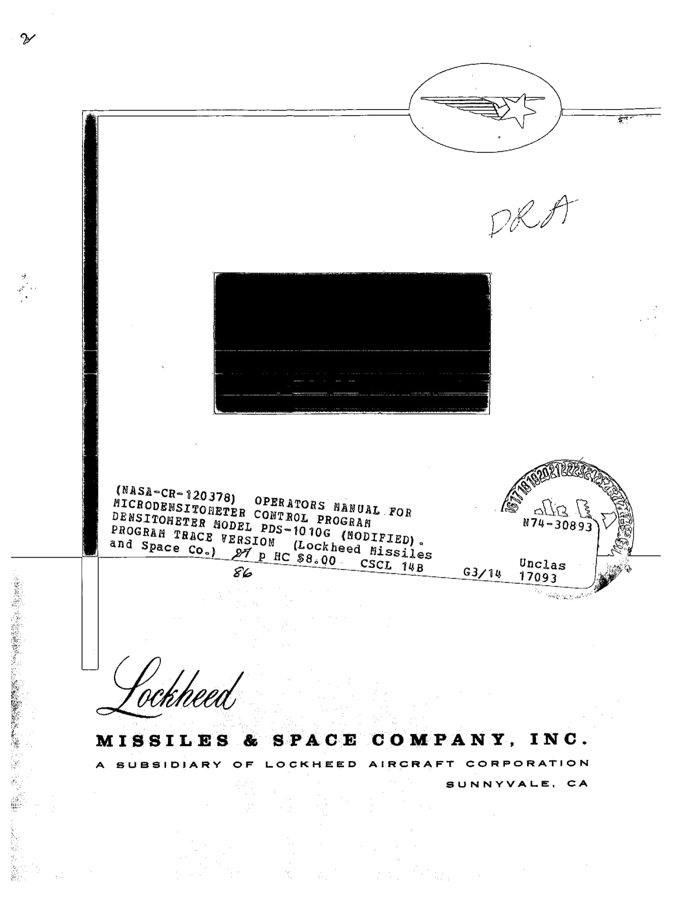 Buy Operators Manual for Microdensitometer Control Program Densitometer ...