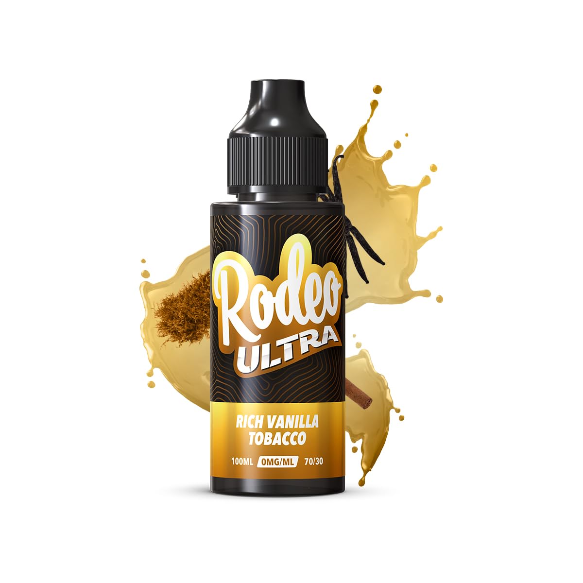 Rodeo Ultra Vape Liquid Rich Vanilla Tobacco 100ml Vape Juice E Liquid ...