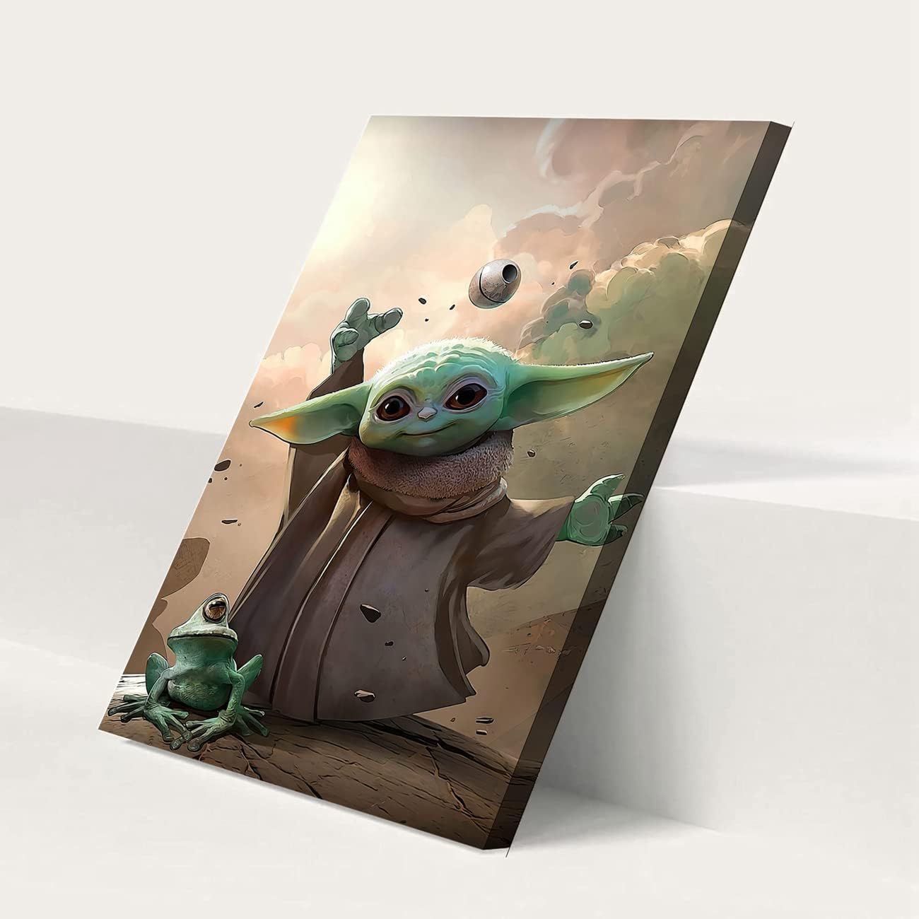 Amazon.com: Baby Yoda Poster HD Water Proof Canvas Print Poster Party ...