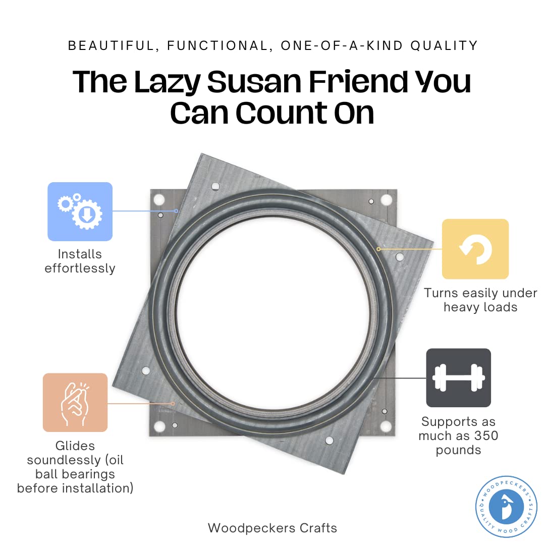 Snapklik.com : Lazy Susan Hardware, 4 Inch, 350 Lbs Load Capacity, Pack ...