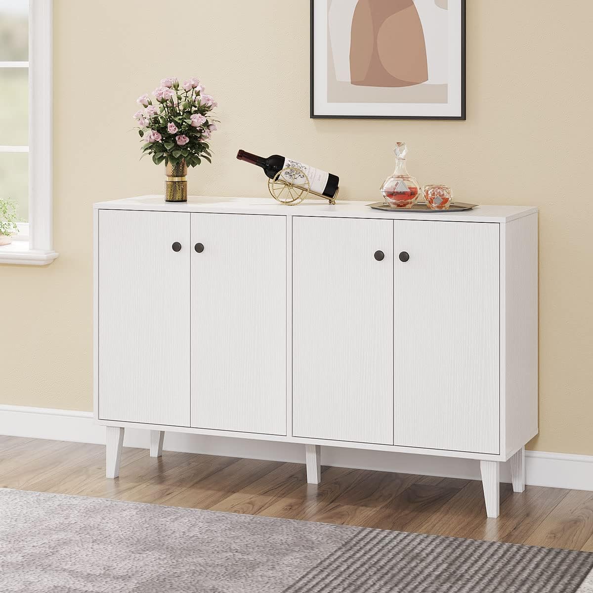 Amazon.com - Madesa Modern Sideboard Buffet Storage Utility Cabinet ...