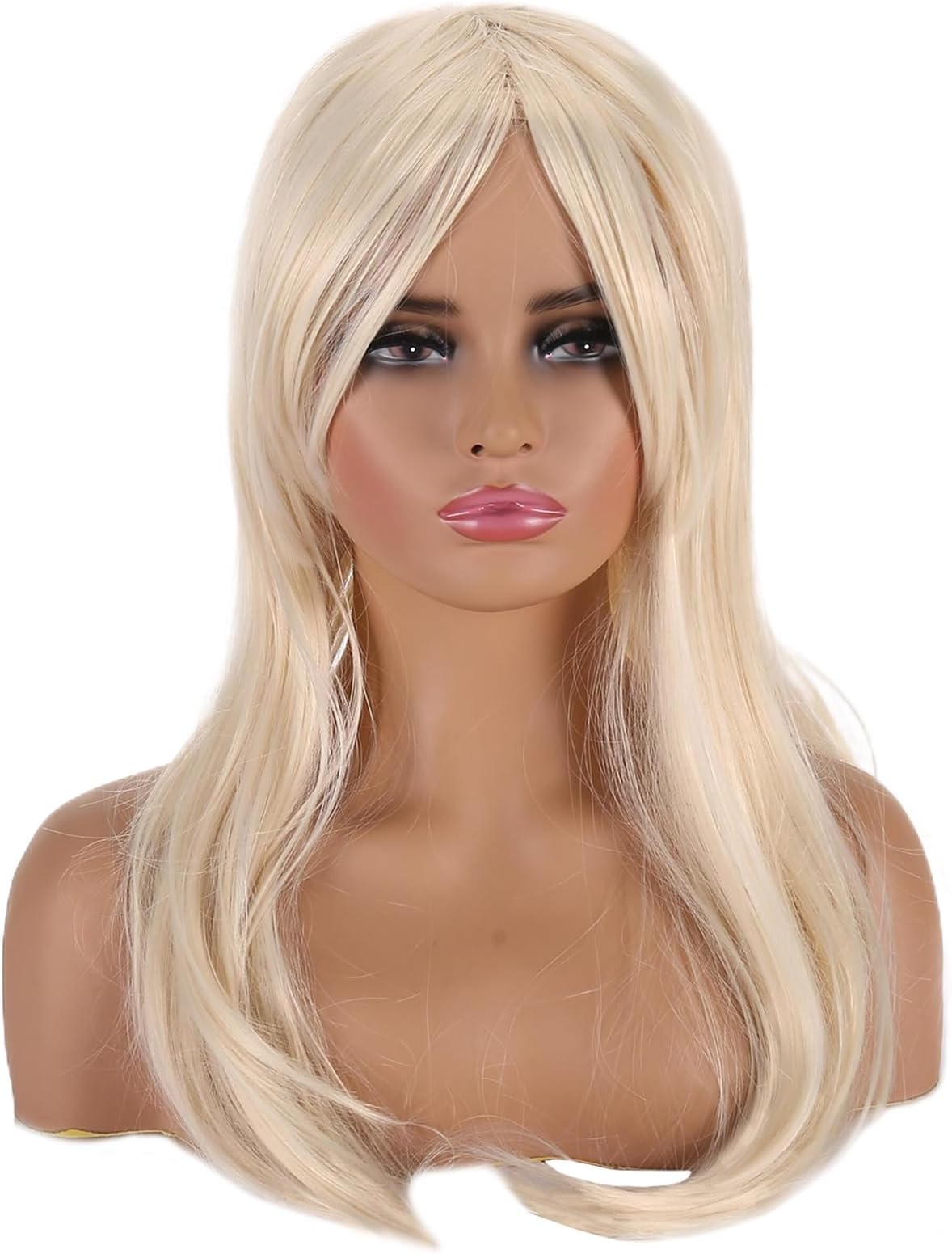 Amazon.com: Men Fat Thor Wig Long Curly Brown Costume Wigs with ...