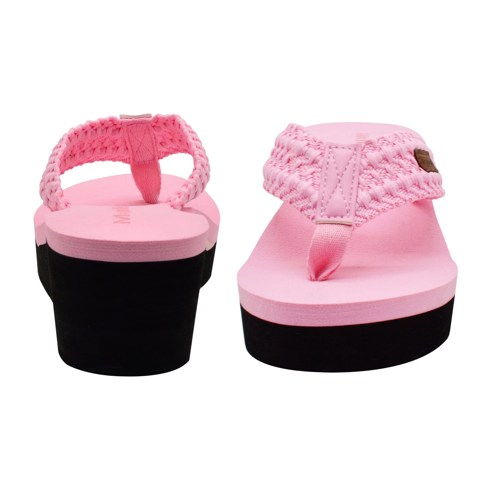 Snapklik.com : MALIDA Womens Wedge Arch Support Flip Flops Cushion Soft ...