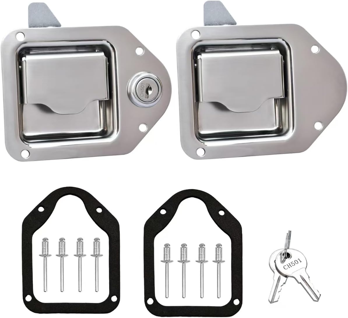 Amazon.com: Newace Truck Tool Box Latch Replacement- 304 Stainless ...