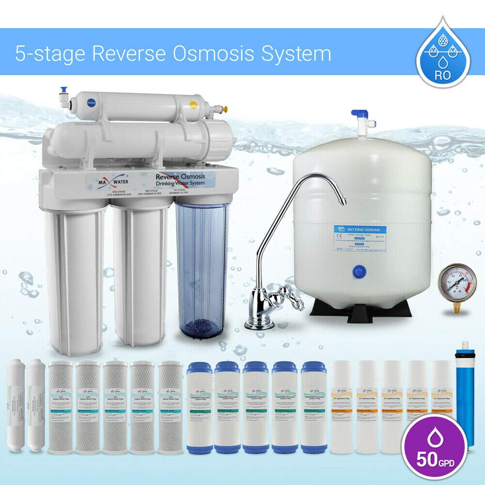 Buy Max Water 5 Stage Kitchen Reverse Osmosis System/Reverse Osmosis ...