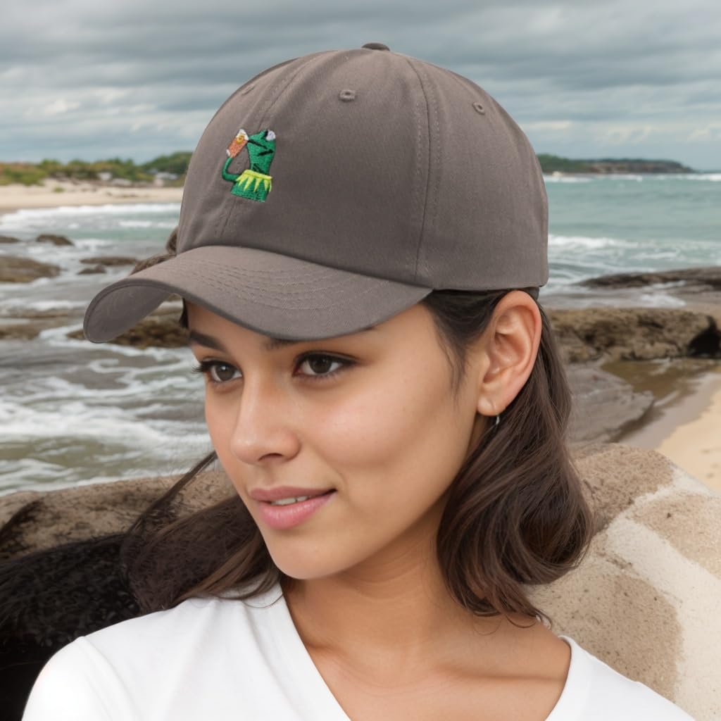 Snapklik.com : Adjustable Kermit The Frog Embroidered Baseball Cap