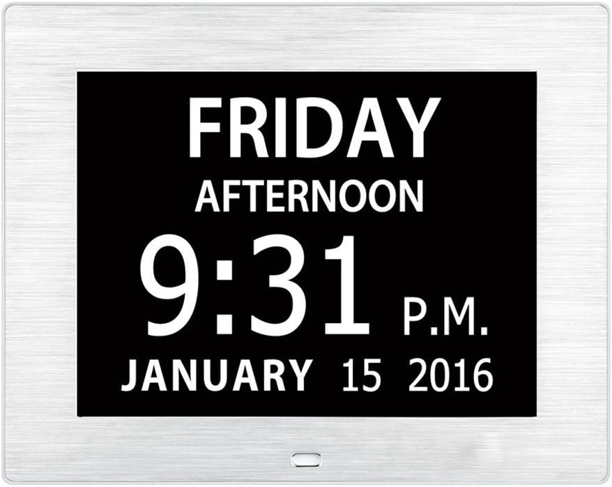 Upgraded - ESH Extra-Large Memory Loss Digital Calendar Day Clock with ...