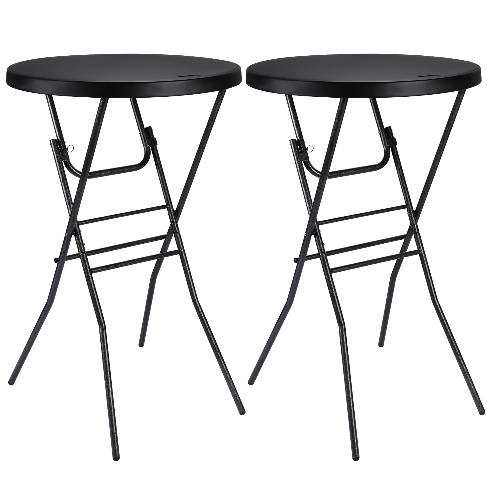 Amazon.com: Byliable Cocktail Table 28in Folding Round High Top Indoor ...