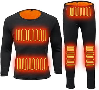 Thermal Underwear for Men Electric Heated Underwear Set USB Heating ...