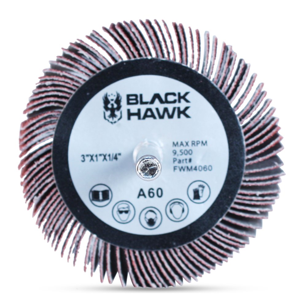Snapklik.com : BHA Aluminum Oxide Shank Mounted Flap Wheels