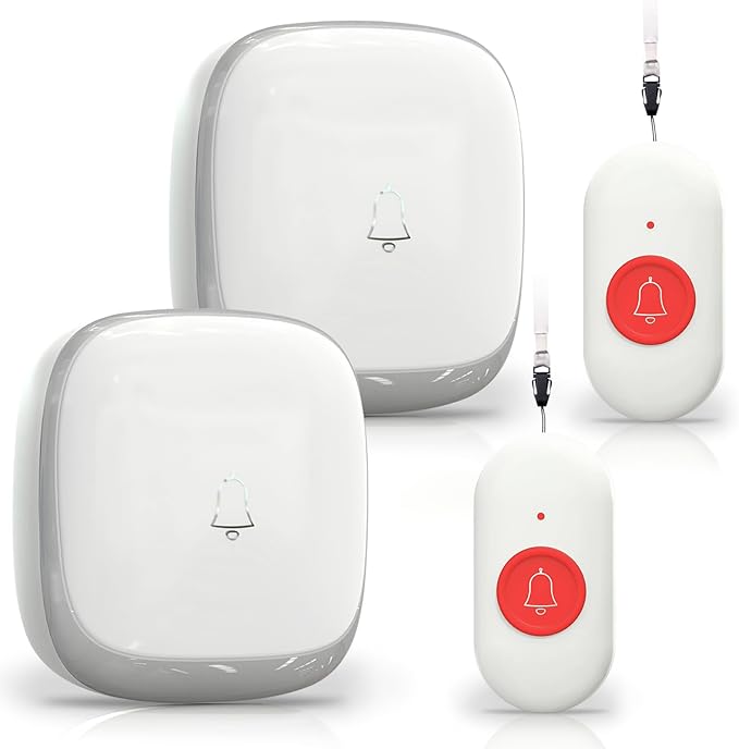 KLOIRA Fall Alert System with 500ft Wireless Range for Elderly