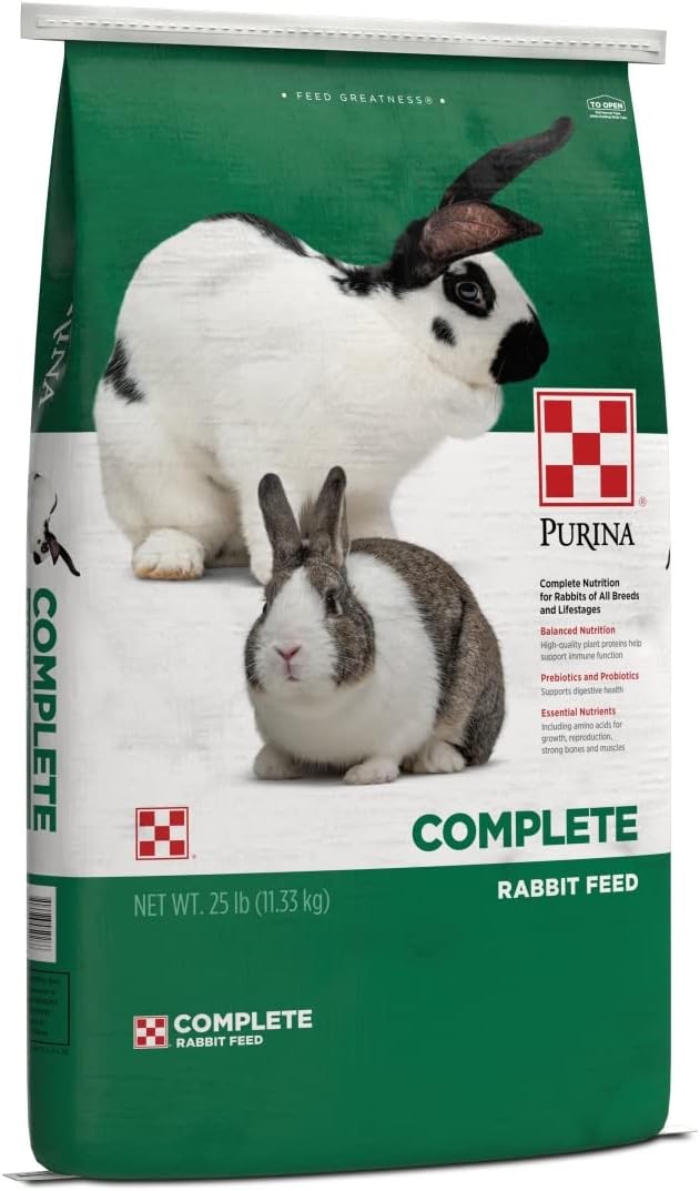 Amazon.com : Purina Rabbit Food Complete Pellets, 25 lb : Pet Food ...