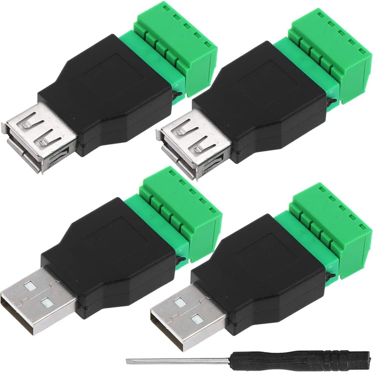Amazon.com: QIANRENON Quick Connect USB Solderless Adapter Short Cable ...