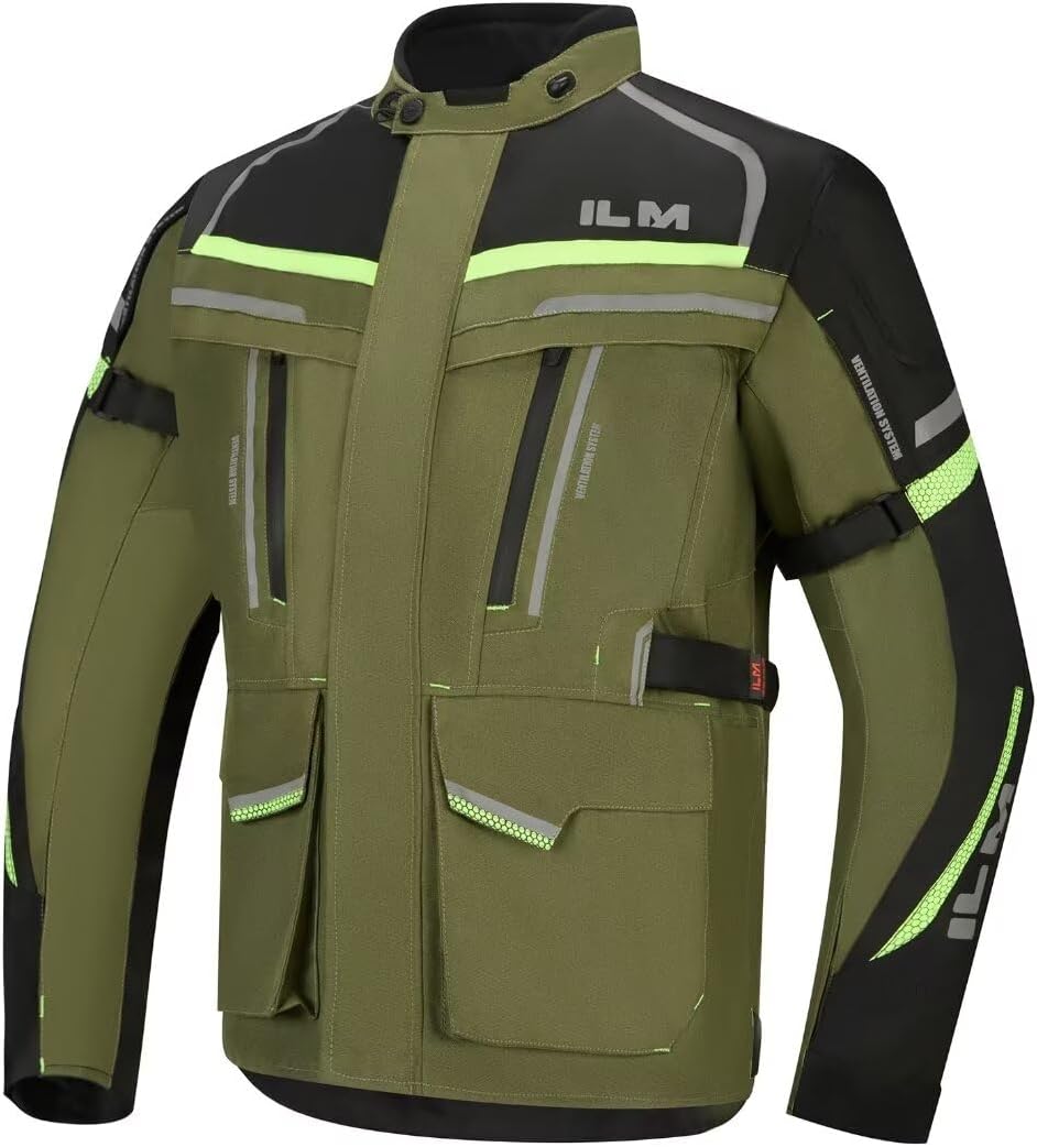 Amazon.com: ILM Men's Street Motorcycle Jacket with CE Armor and ...