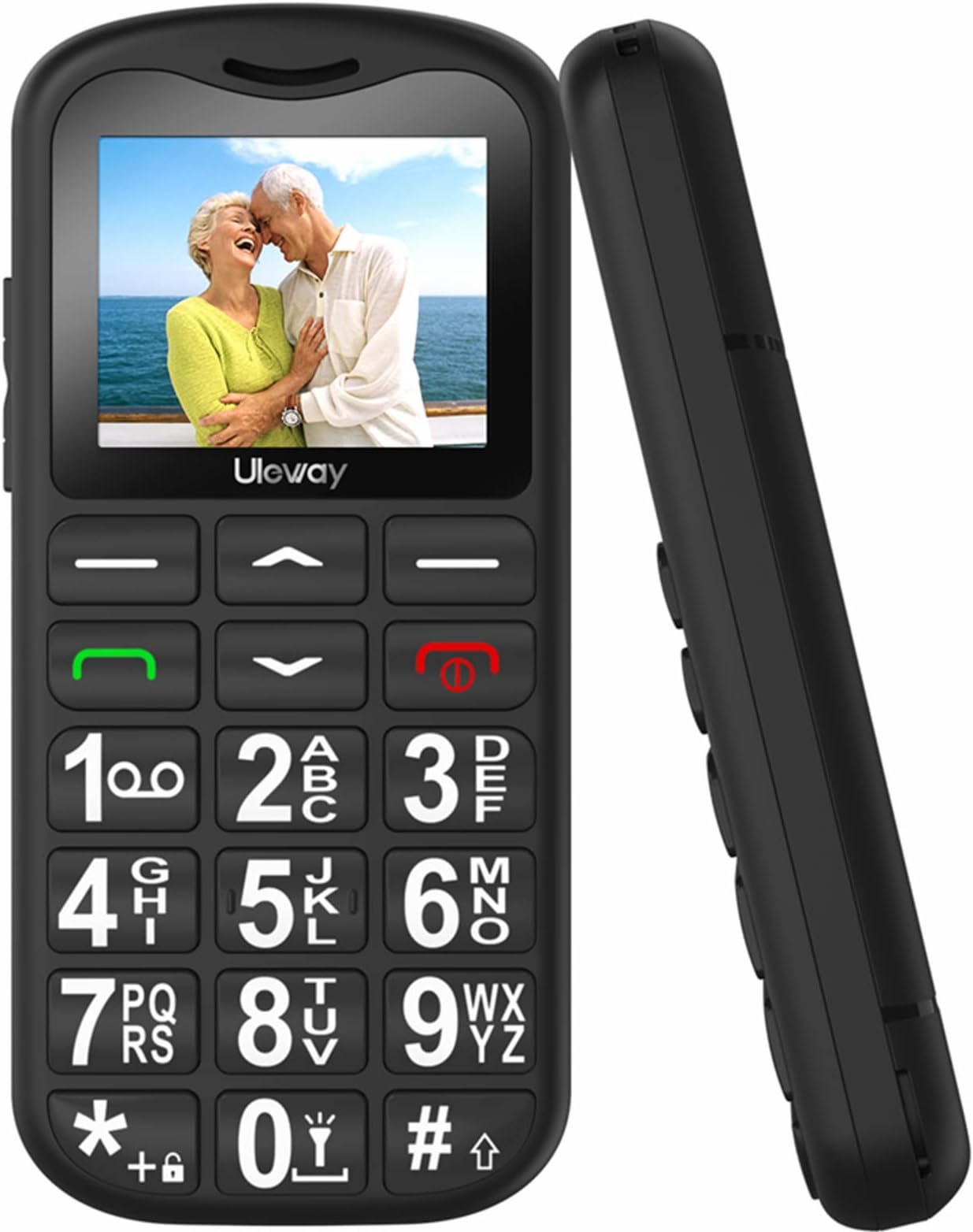 CHAKEYAKE Telefono Cellulare per Persone Anziane, GSM Dual Sim con ...