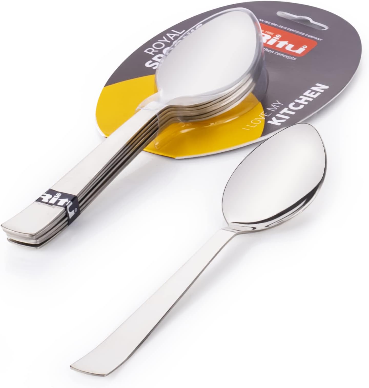 Buy Ritu Royal Stainless Steel Tea Spoon Set of 6,Silver Online at Low ...