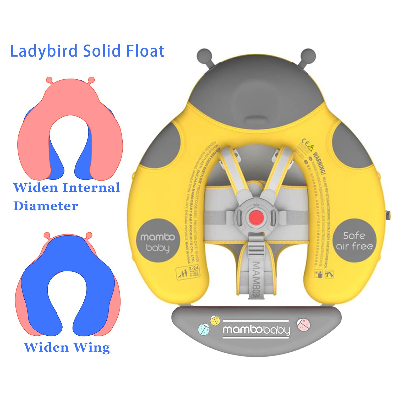 Snapklik.com : Preself Baby Float Swim Trainer Over UPF 50+ Sun Canopy ...
