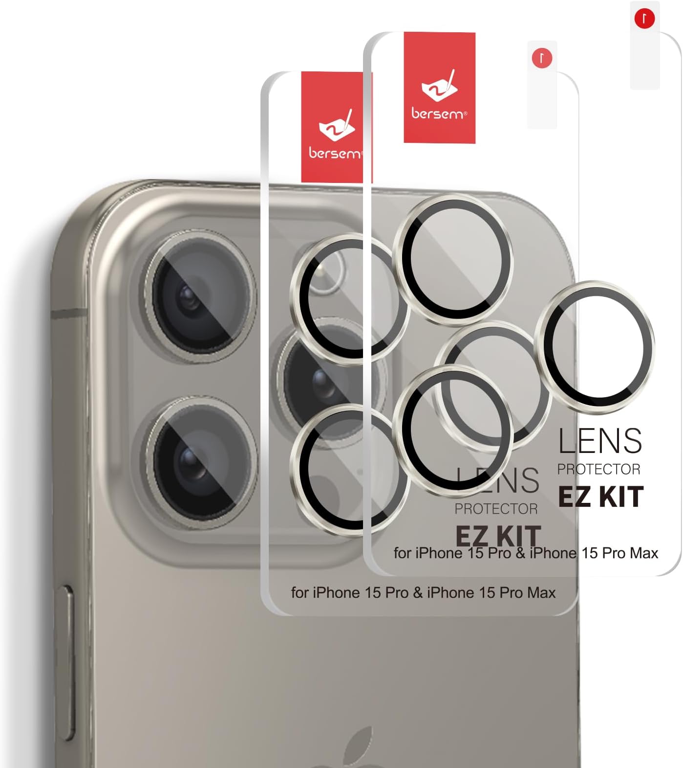 ESR 2 Pack for iPhone 16 Pro Max/16 Pro/15 Pro Max/15 Pro/14 Pro Max/14 ...