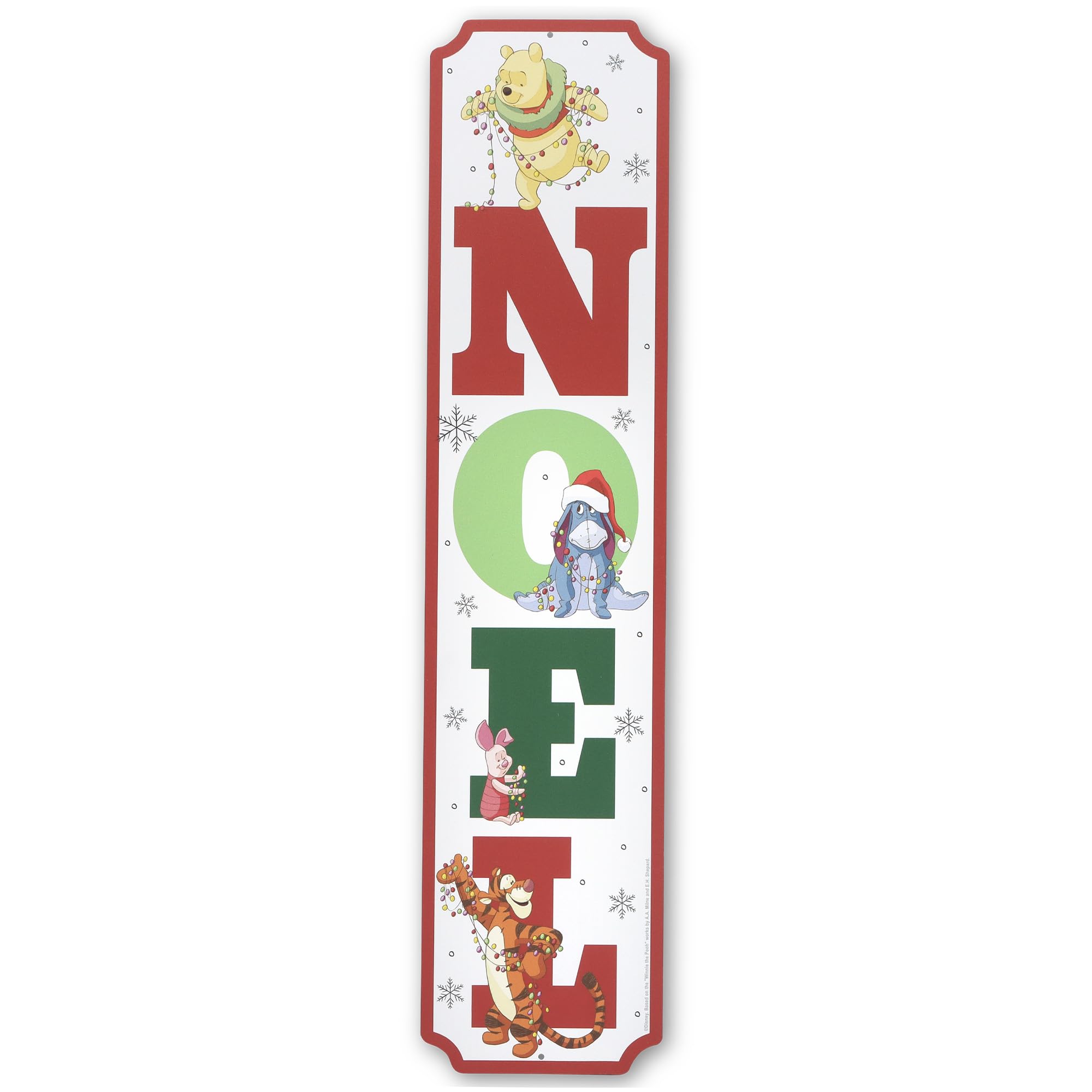 Amazon.com: Disney Winnie the Pooh Noel Metal Sign - Large Winnie the ...