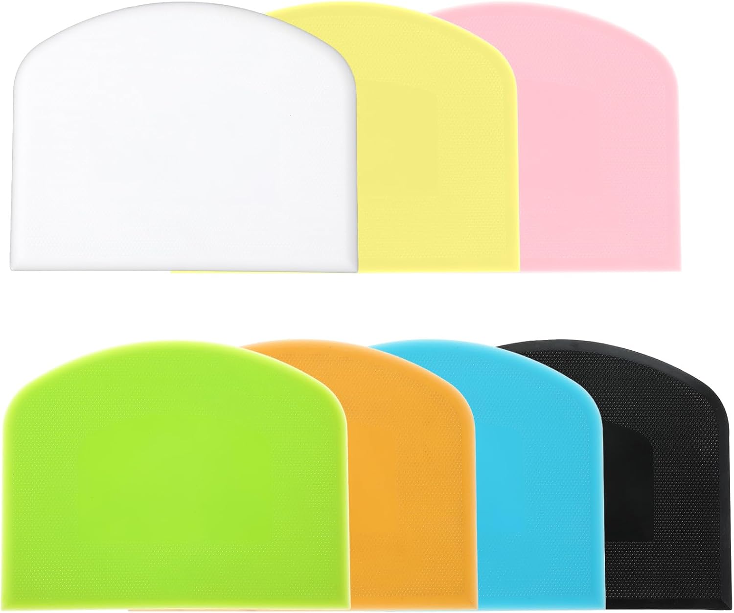 Amazon.com: 7 Pcs Dough Scraper Set, Bench Scraper Dough Bowl Food ...