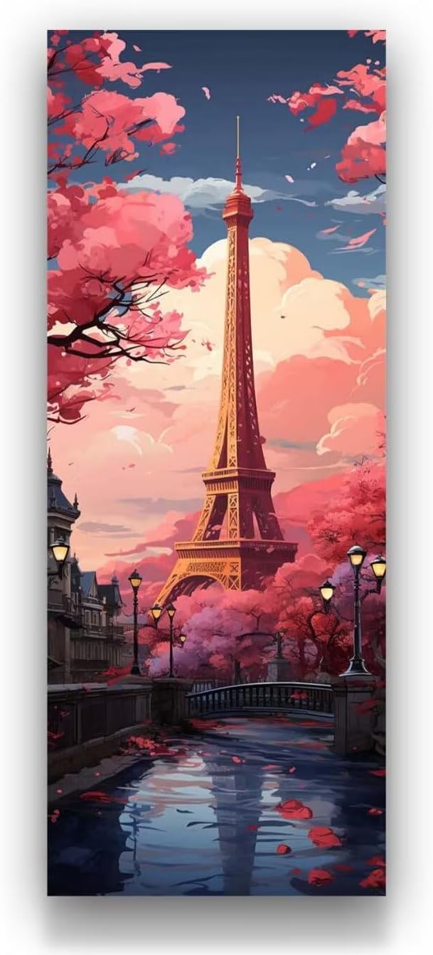 Amazon.com: Diamond Art Eiffel Tower Landscape Diamond Painting Kits ...