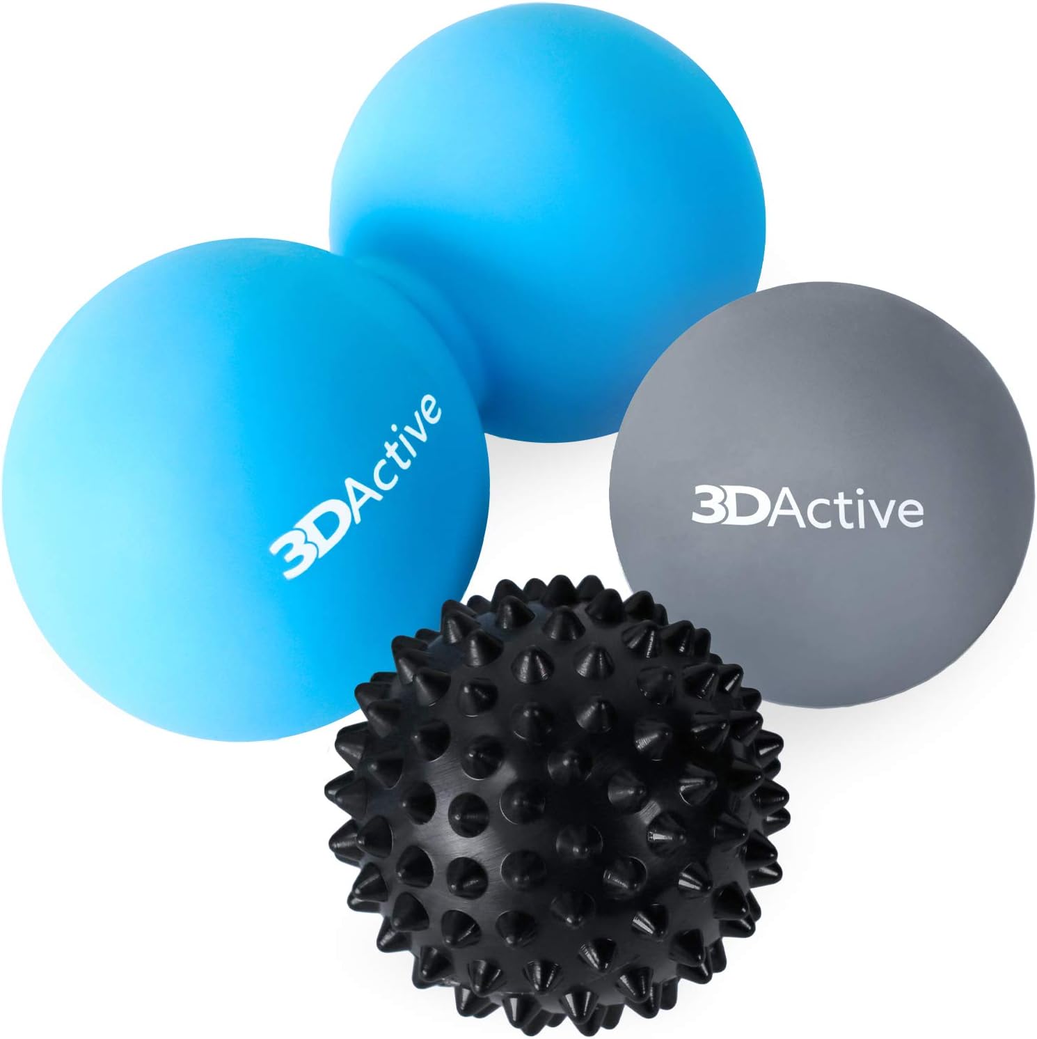 Amazon.com: Deep Tissue Massage Ball Set - Kit of 2 Firm Semi-Foam ...