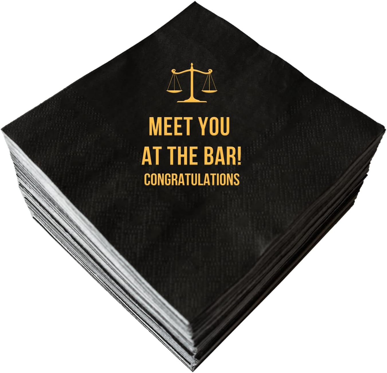 Amazon.com: Law School Lawyer Graduation Napkins Pack of 100 Meet You ...