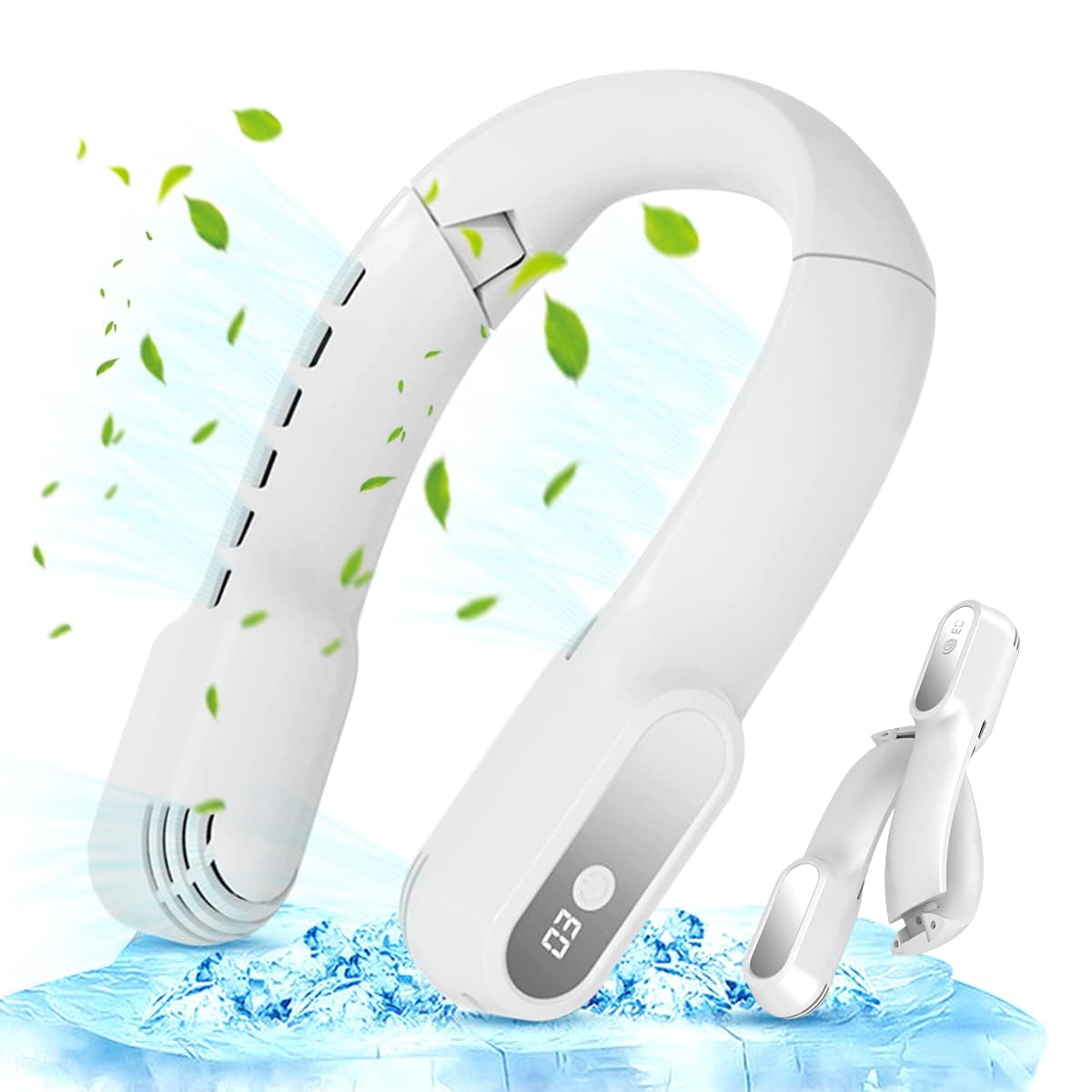 1 x Brand New Neck Fan, Portable Neck Fans Rechargeable, 3 Speed ...