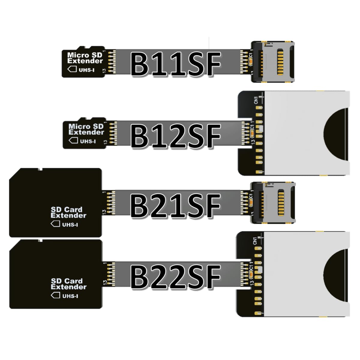 Amazon.com: ADT-Link SD toSDHC SDXC UHS-I SD Card Extender Cable TF ...