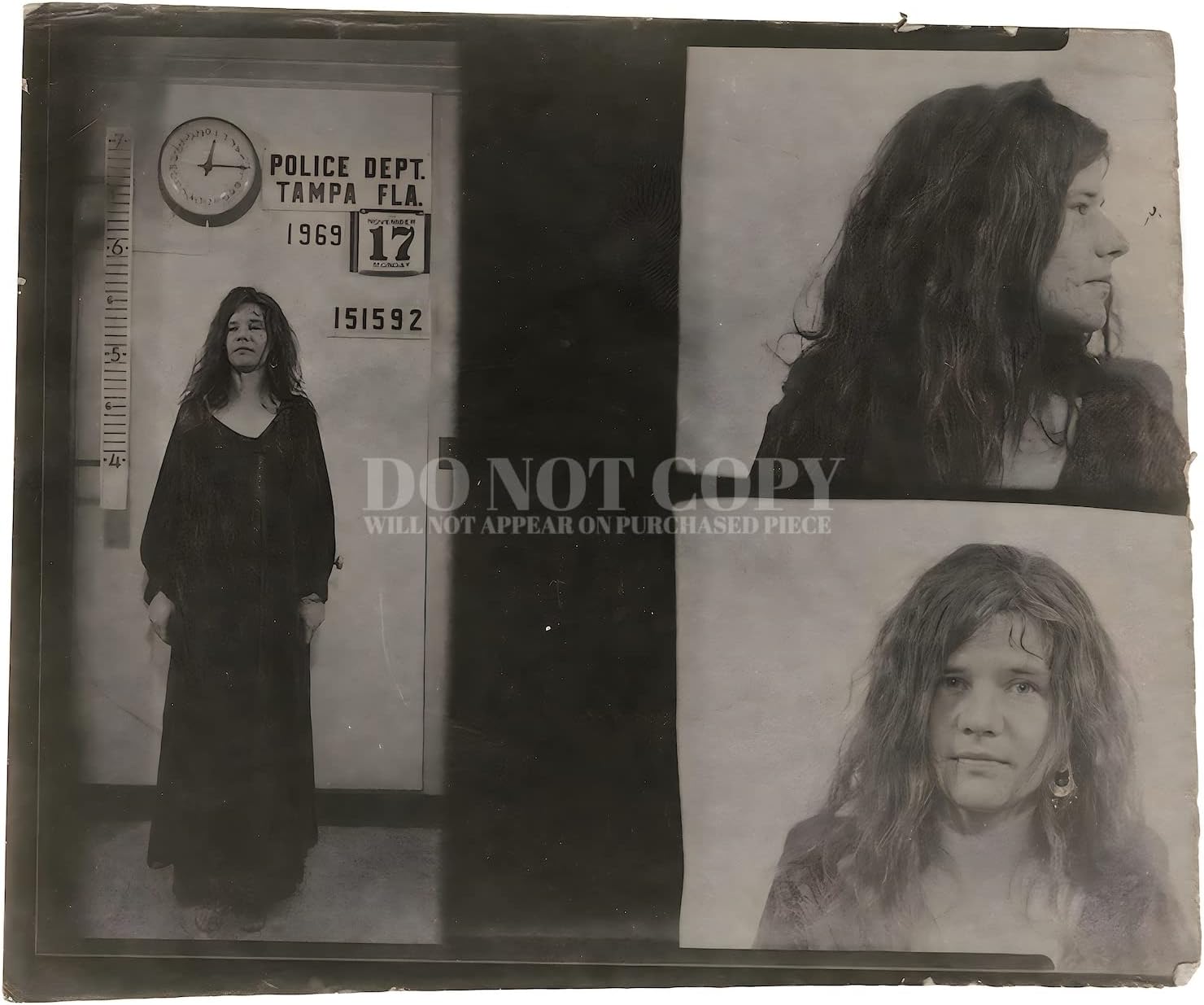 Amazon.com: Janis Joplin Mugshot Photograph 11 X 13 - Magnificent 1969 ...