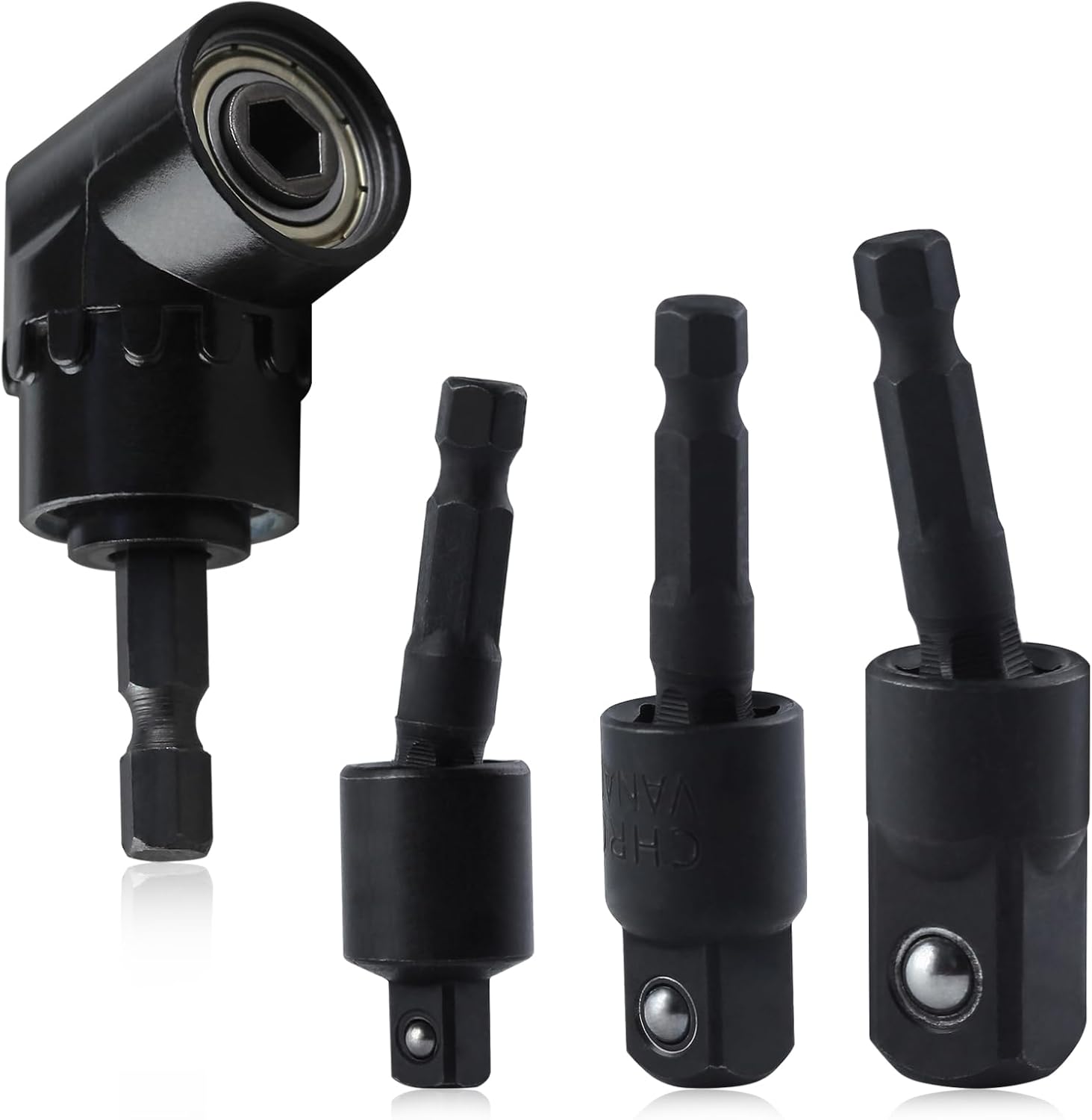 LEONTOOL Flexible Drill Bit Extension Set with 105 Degree Right Angle ...