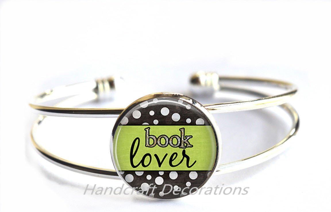 Amazon.com: HandcraftDecorations Book Lover Bracelet, Book Bracelet ...