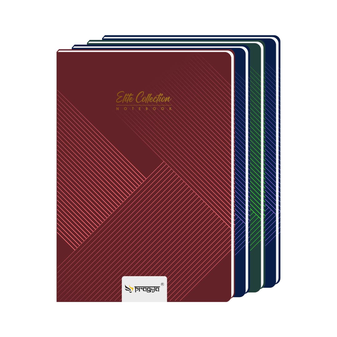 PRAGYA Elite Collection A4 Hard Cover Notebook with Sewn Pages, A4 ...