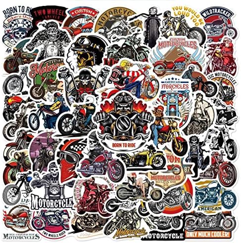 Amazon.com: Hoghaki Motorcycle Stickers Pack, 50 Cool Motor Vinyl ...