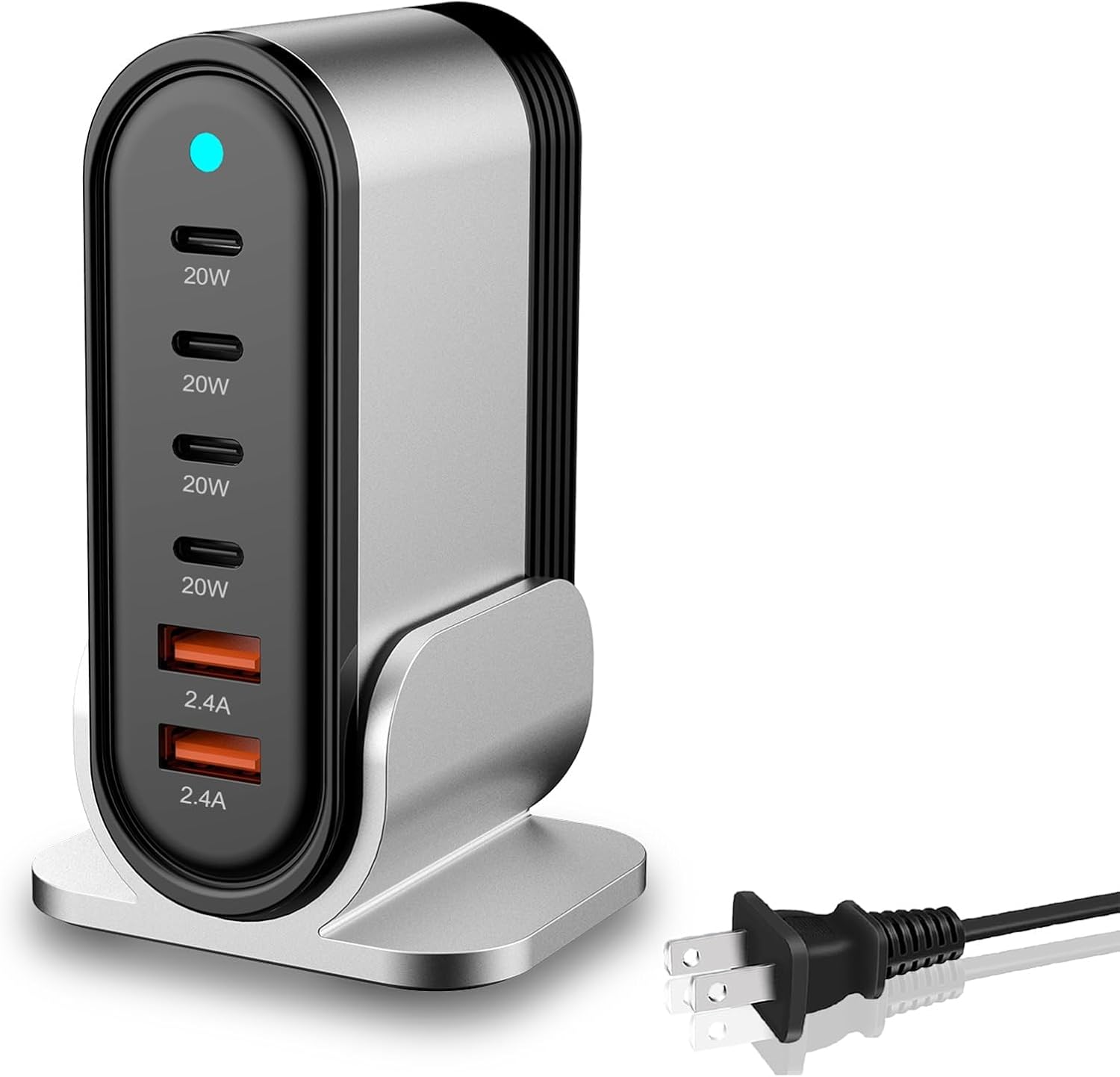 Amazon.com: USB C Charger Block Charging Station, 6 Port Type USB C ...