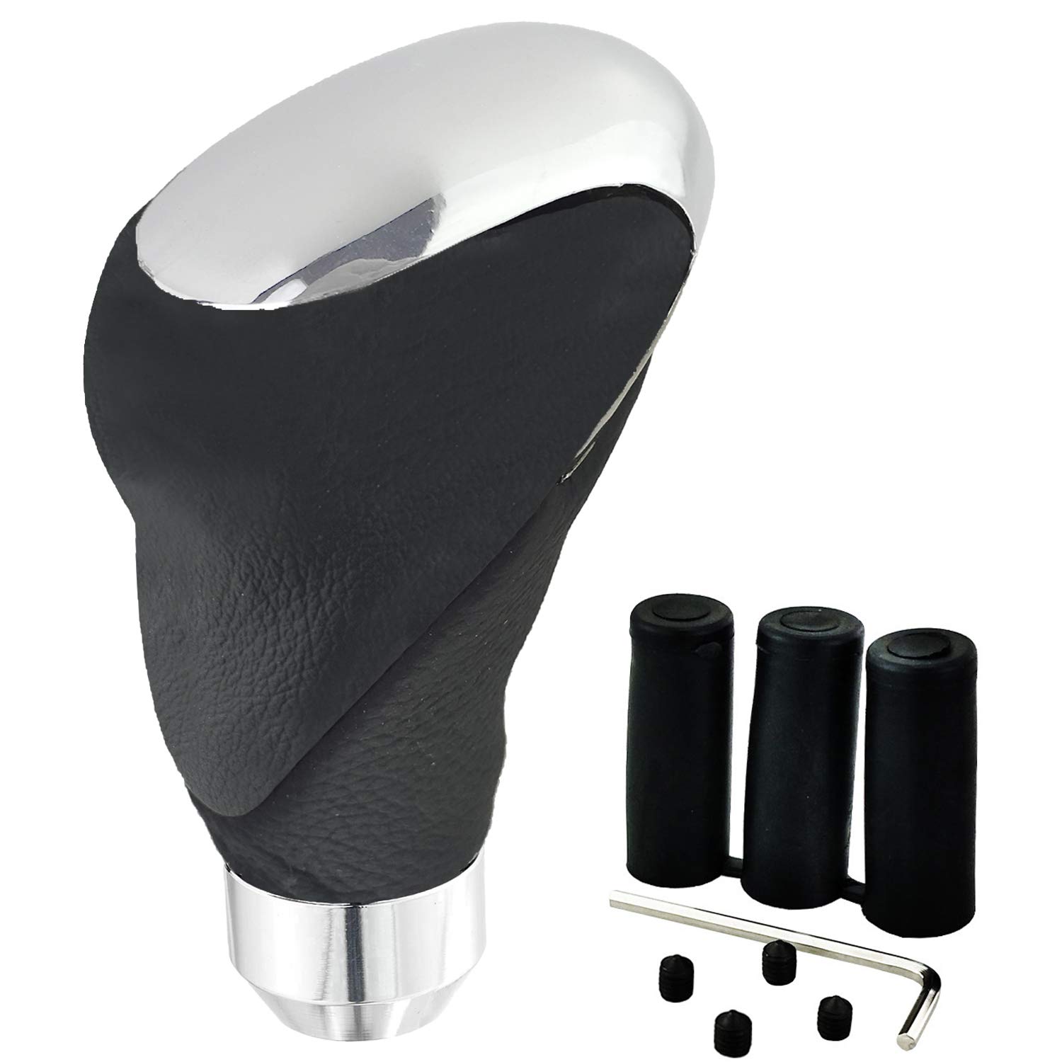 Snapklik.com : Lunsom Leather Shift Knob, Type-R Gear Transmission ...