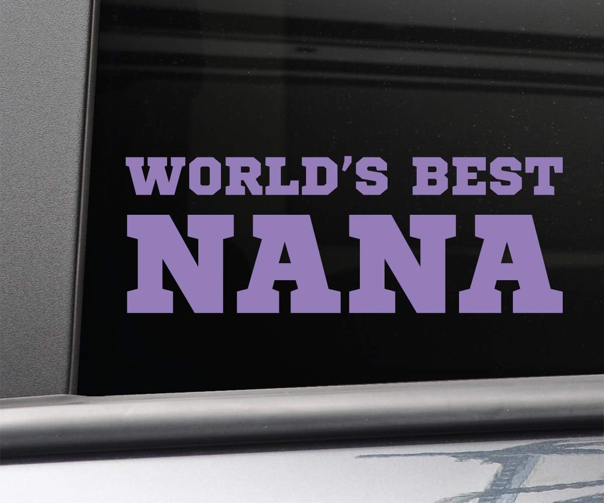 Amazon.com: World's Best Nana Vinyl Decal Laptop Car Truck Bumper ...