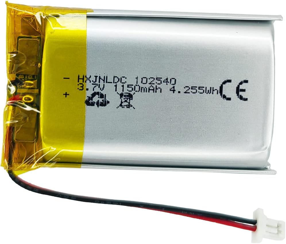 Amazon.com: HXJNLDC DC 3.7v 1150mAh 102540 Rechargeable Polymer Lithium ...