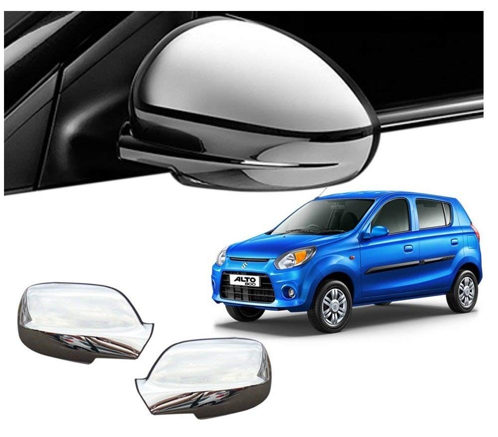 Caro Manic ABS Side Chrome Mirror Cover Compatible with Alto 800 (LXI ...