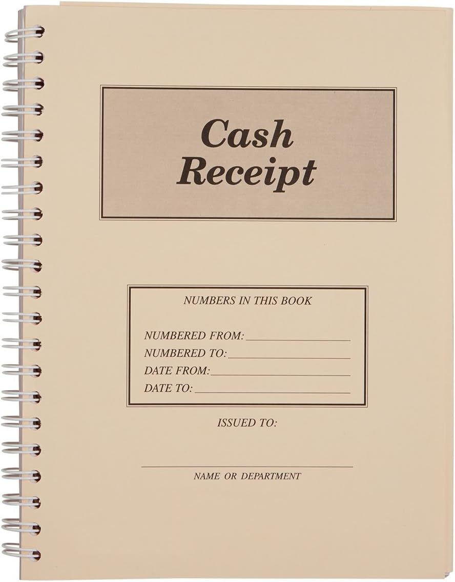 Amazon.com : SSWBasics 3-Part Cash Receipt Book - Receipts for Payments ...