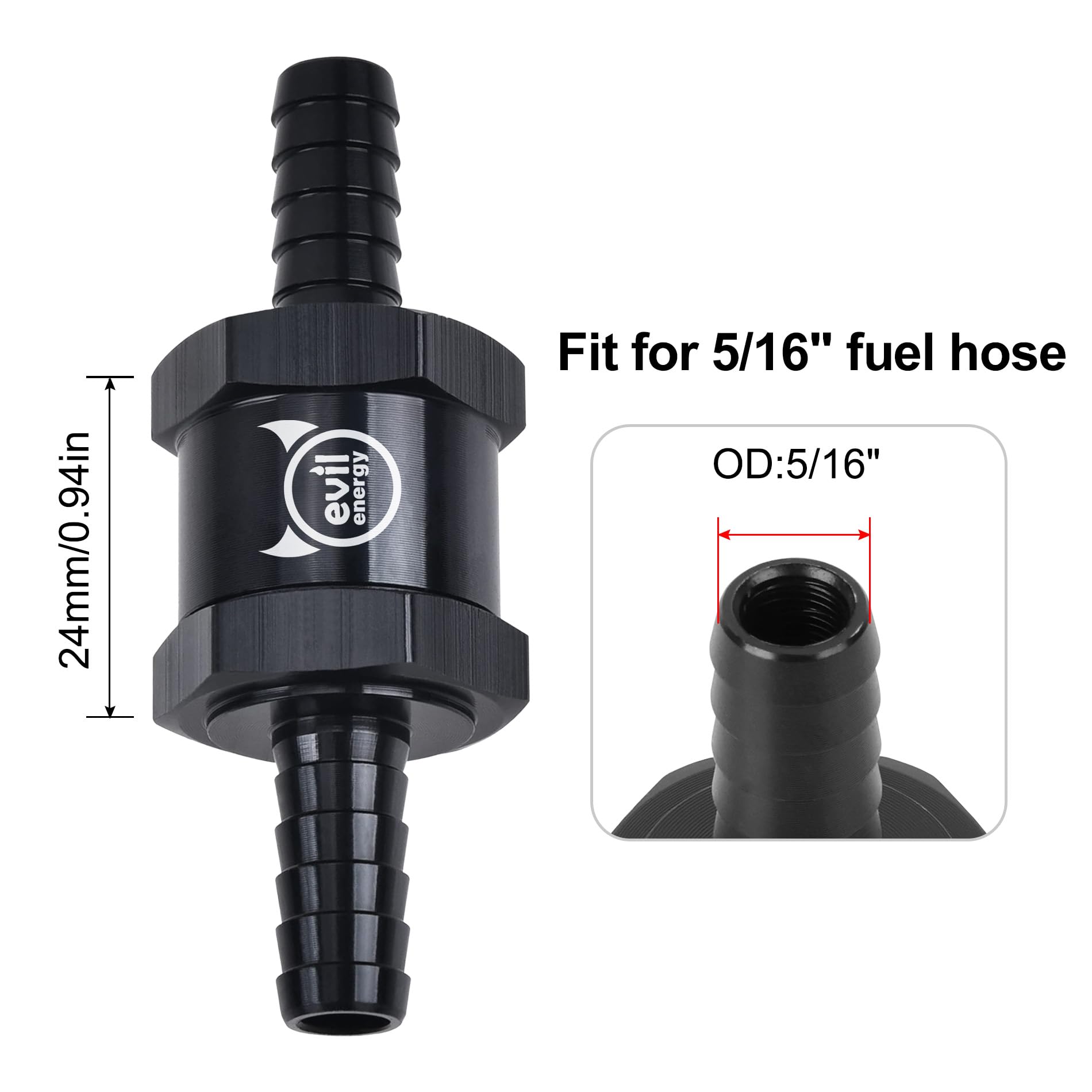 Snapklik.com : 5/16 Fuel Check Valve One Way Inline Non Return Diesel ...
