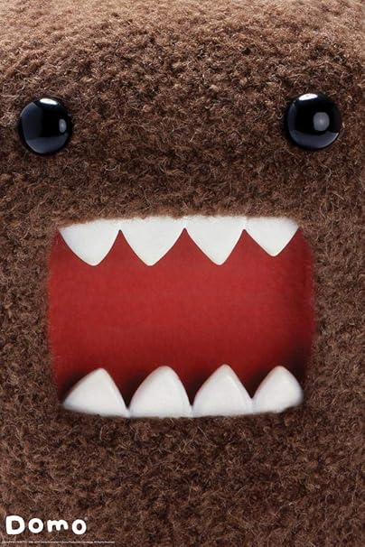 Amazon.com: Domo Face Cute Funny Cool Wall Art Print Poster 24x36 ...