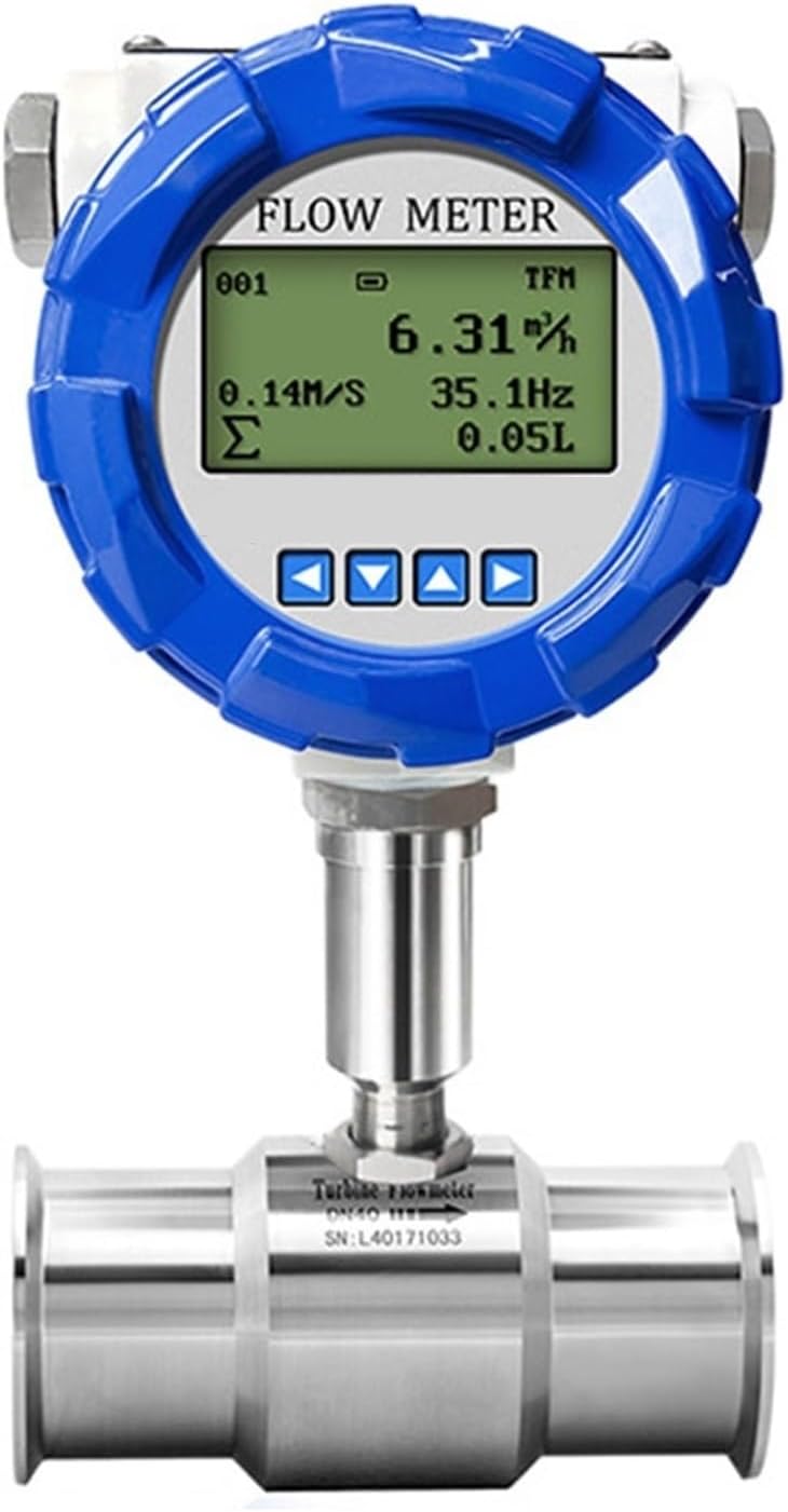 Amazon.com: CIRONI Digital Liquid Flow Meter, Stainless Steel 304 Clamp ...