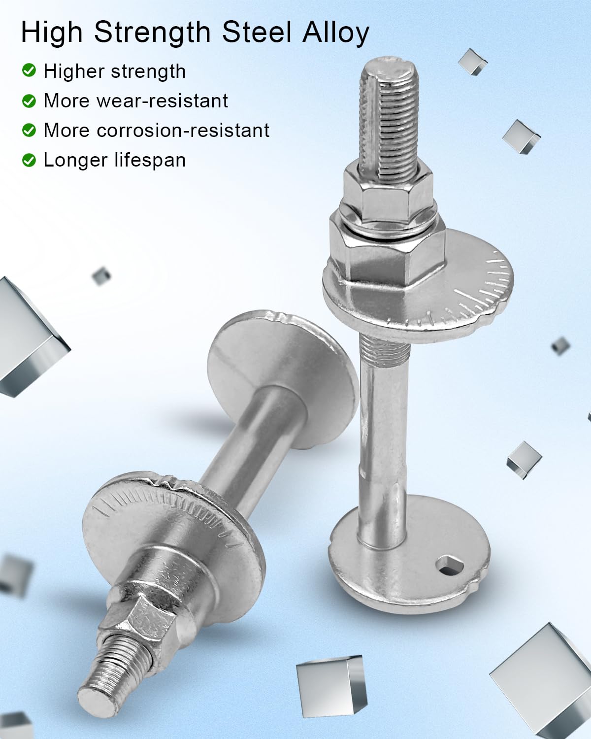 Snapklik.com : Front Camber Adjustment Bolts Toe Alignment Plates Fit ...