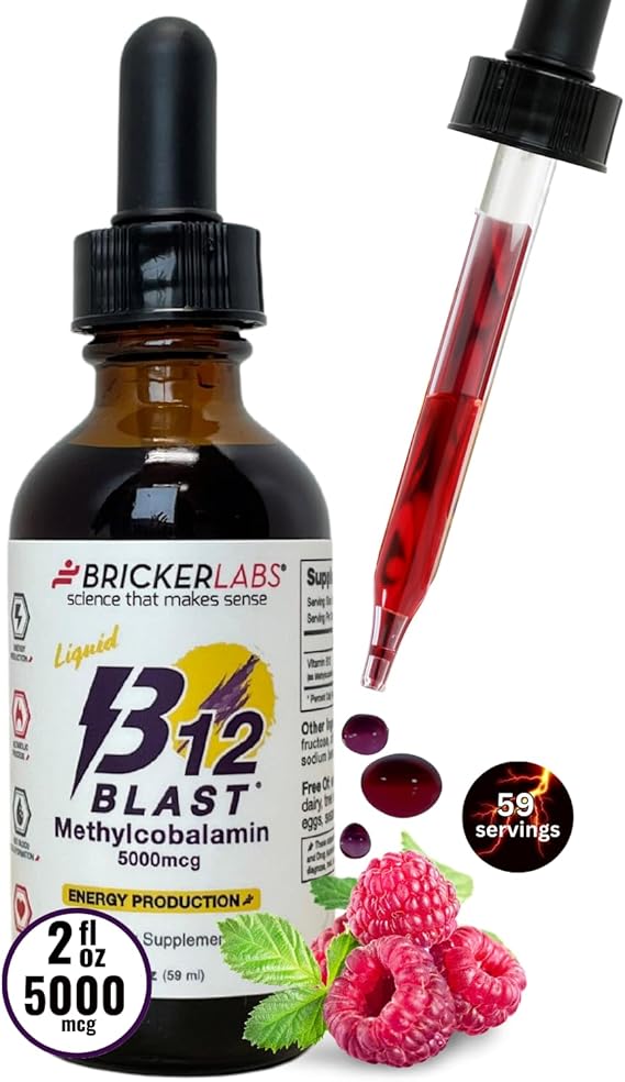 Amazon.com: Bricker Labs B12 Blast Methylcobalamin 5000mcg, Great ...