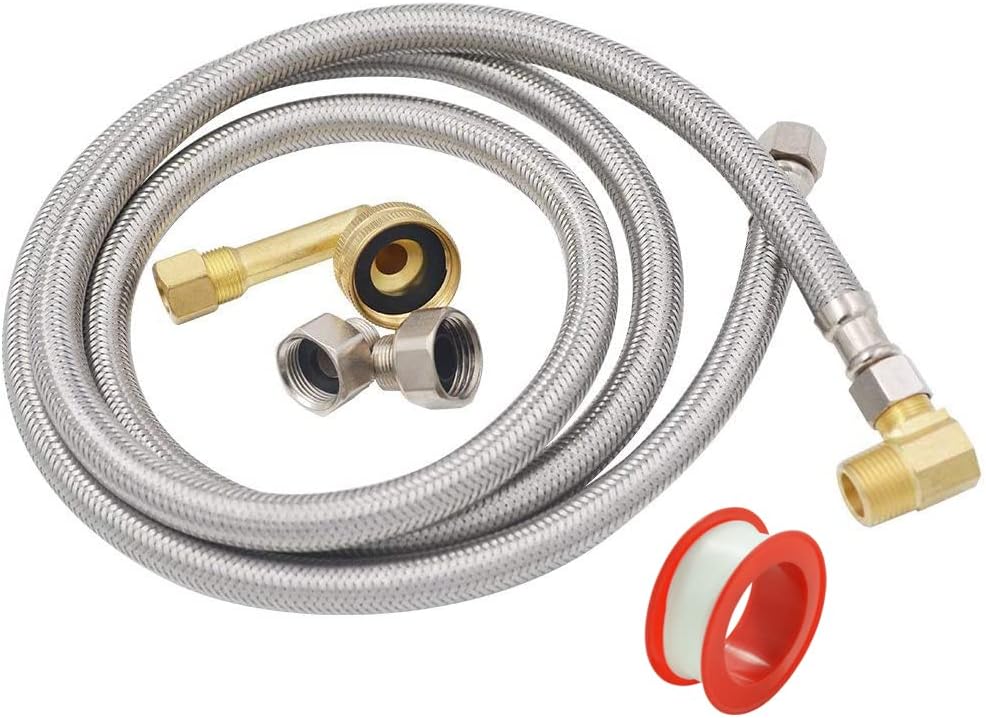 Amazon.com: Universal Dishwasher Installation Kit,12 Ft Stainless Steel ...