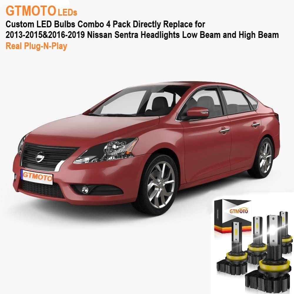 GTMOTO Para Nissan Sentra Kicks 2013-2018 2019 2020 2021 2022 bombillas ...